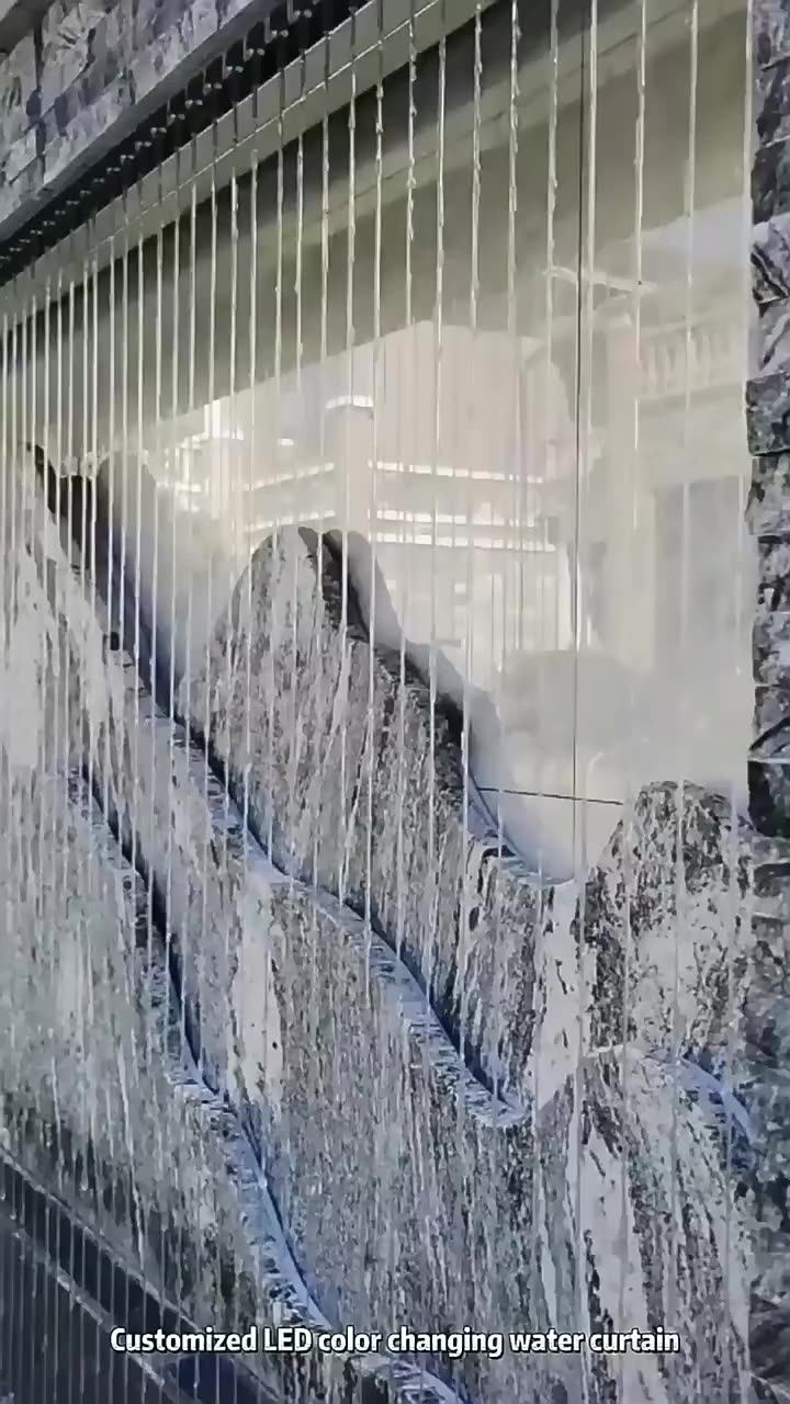 Customized Stainless Steel Indoor Outdoor Decorative Rain Fall Curtain ...