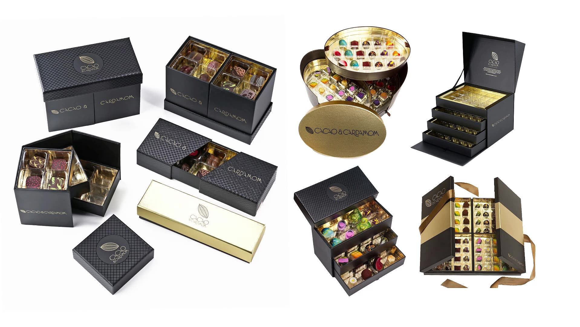 Food Grade Custom Logo Truffle Chocolate Packaging Paper Gift Boxes ...