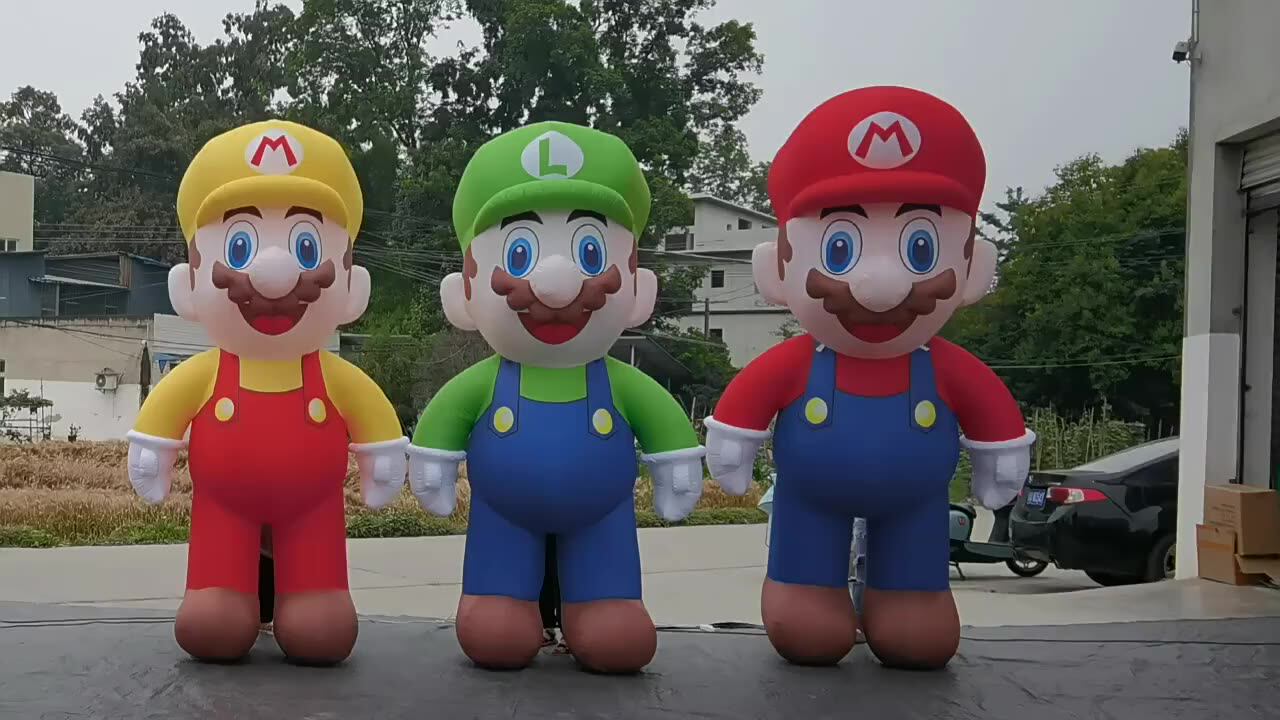 Inflatable Mario Luigi Model Giant Inflatable Marine Christmas ...