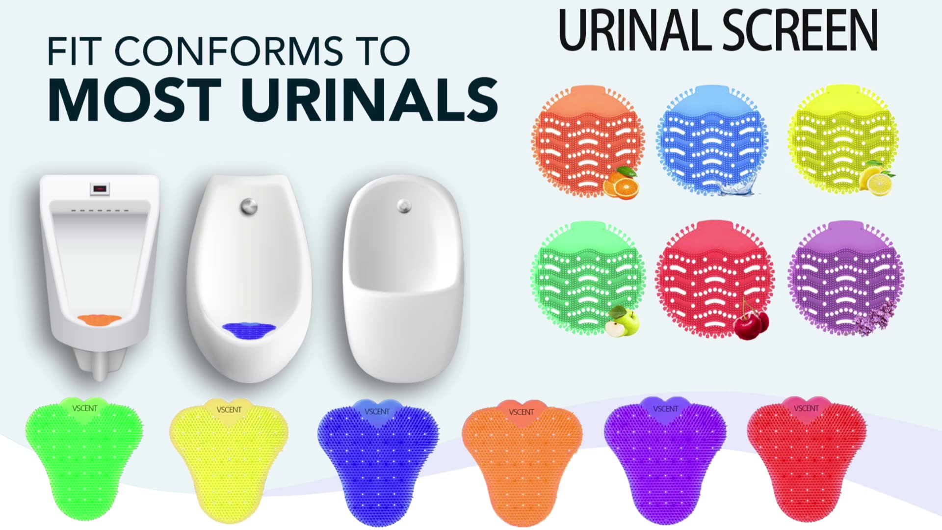 Warehouse Urinal Screens Deodorizer 3d Scent Anti-splash Mats Costom Logo Scented Toilet Urinal ...