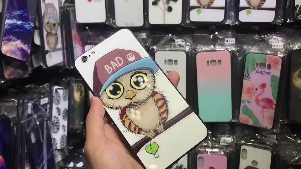 New Fashion Painted Pattern Phone Case Original Tempered Glass Mobile ...