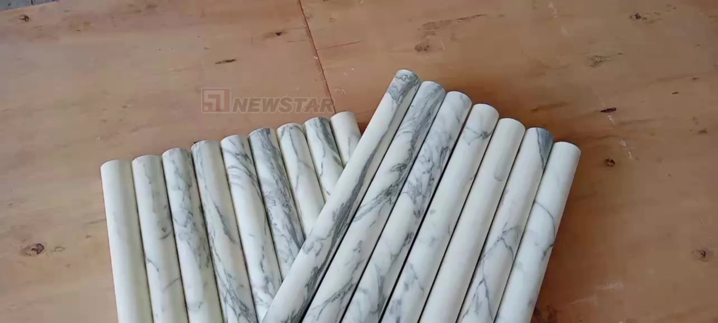 Wall Stone Decoration Marbles Fluted Travertine Tiles Fluted Wall Panel ...