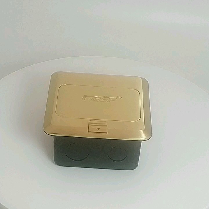 Floor Plate Mounted Brass Pop Up Power Socket With 13a 3 Pin Multi Plug ...