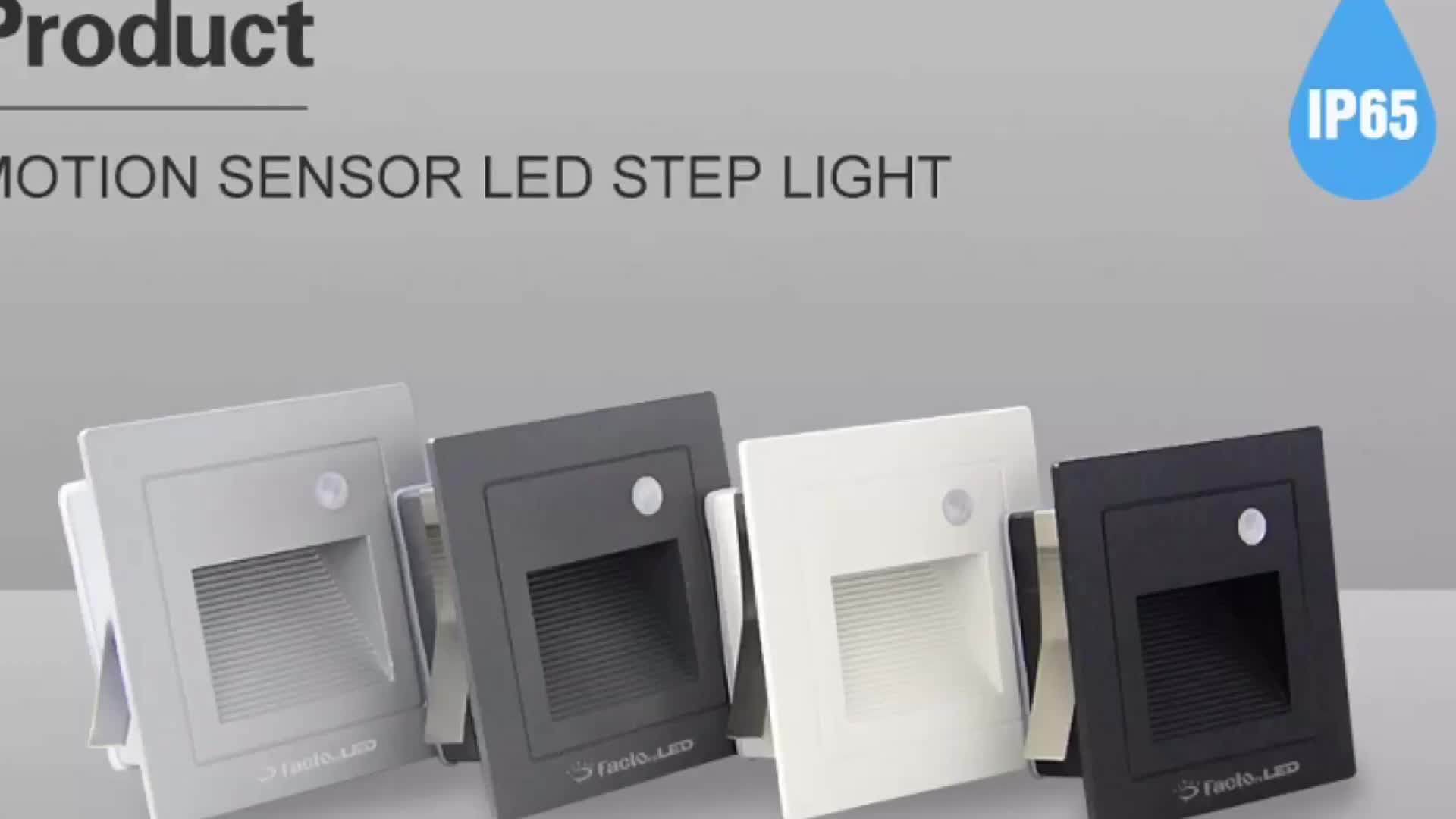 Ip65 Square Recessed Step Lighting Aluminum Wall Light Outdoor ...