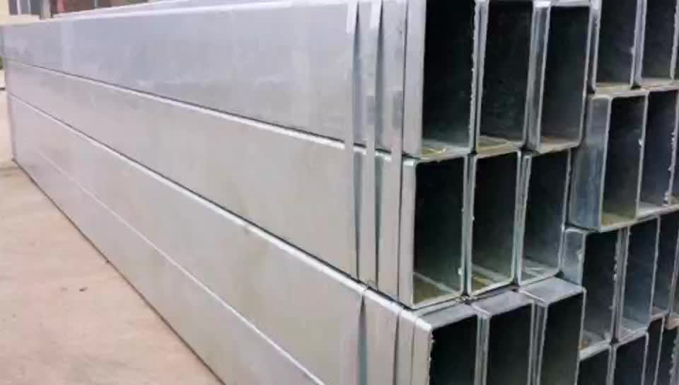Hot Dip Galvanized Rectangular Hollow Section Gi Rectangular Tubular ... Hot Dip Galvanized Rectangular Hollow Section Gi Rectangular Tubular ...
