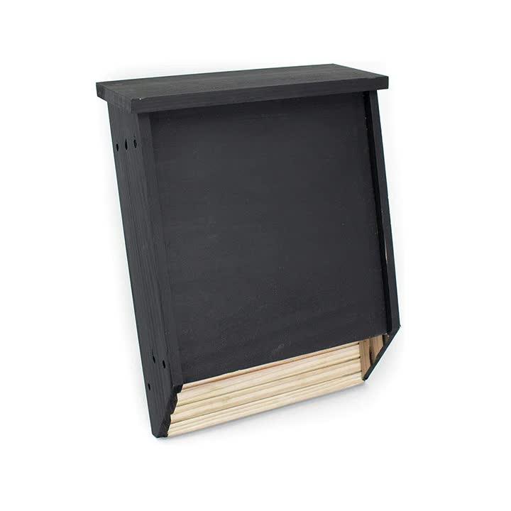 Hanging Natural Wooden Bat House Outdoor Double Chamber Bird House ...