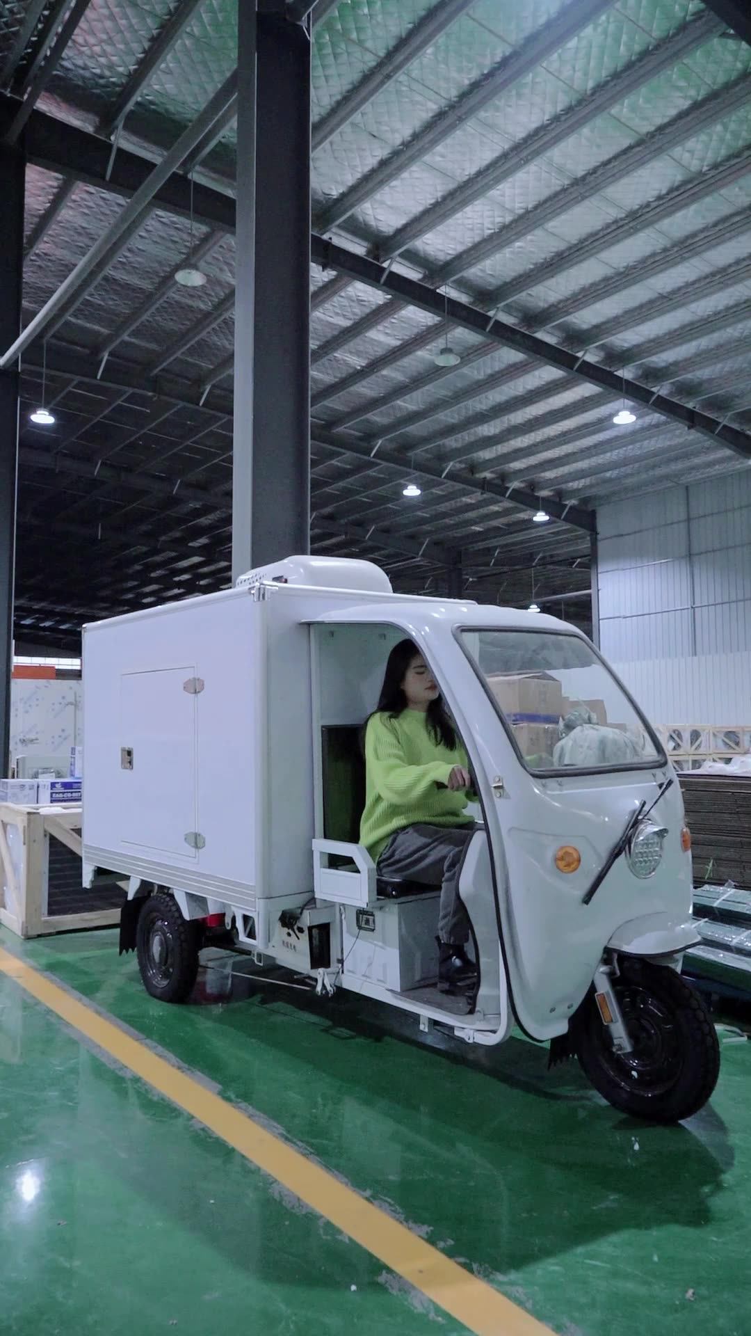 Three-wheel Ice Cream Electric Delivery Tricycle Adult Electric ...