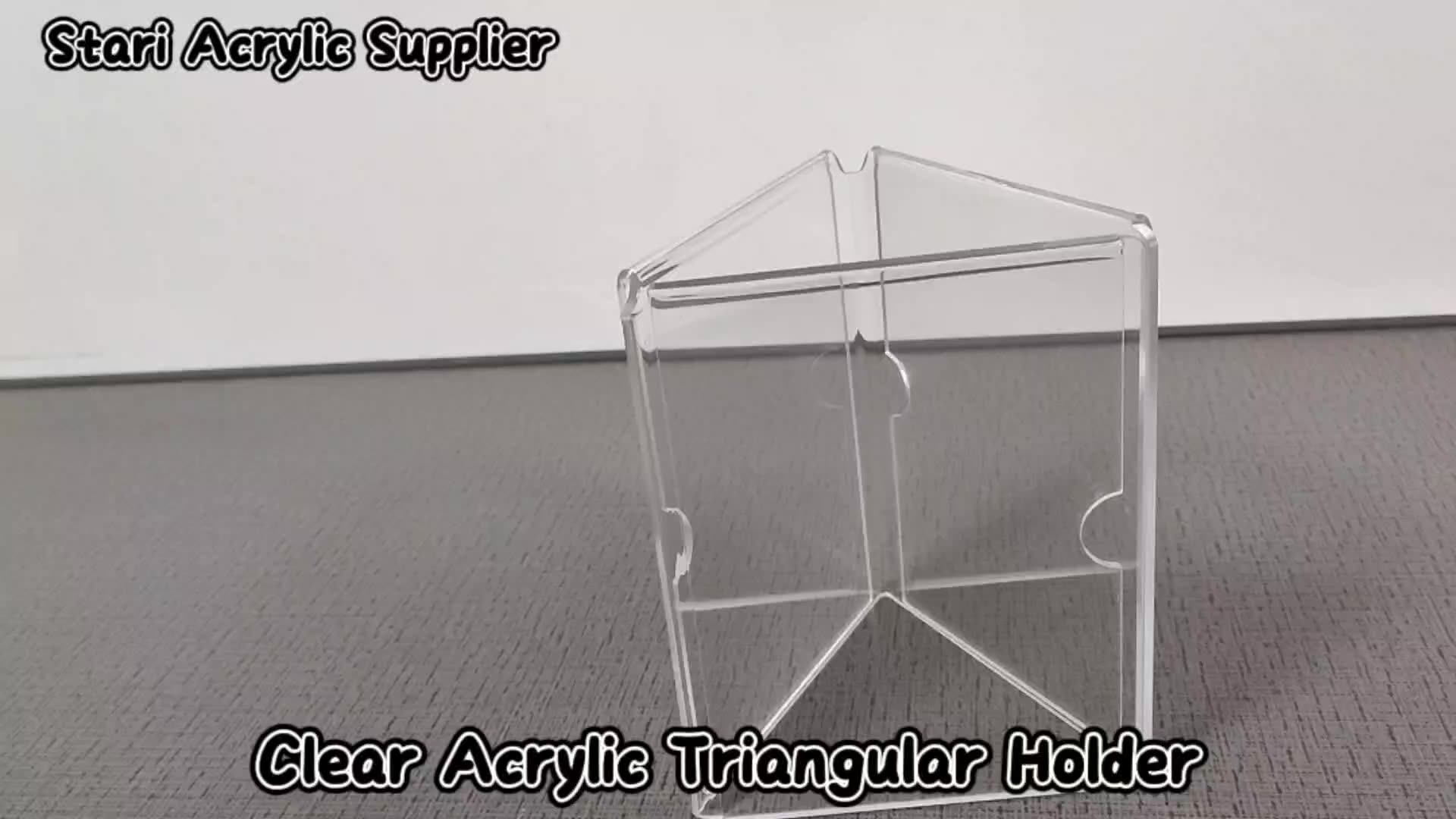 Clear Acrylic Table Tent Triangle Holder Acrylic Menu Holder Acrylic ...