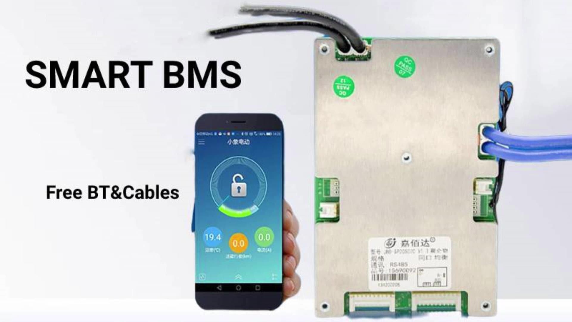 Smart Bms Rs485/canbus Bike Battery Management System 17s 20s 60v/72v Circuit Board 60a/80a Bms ...