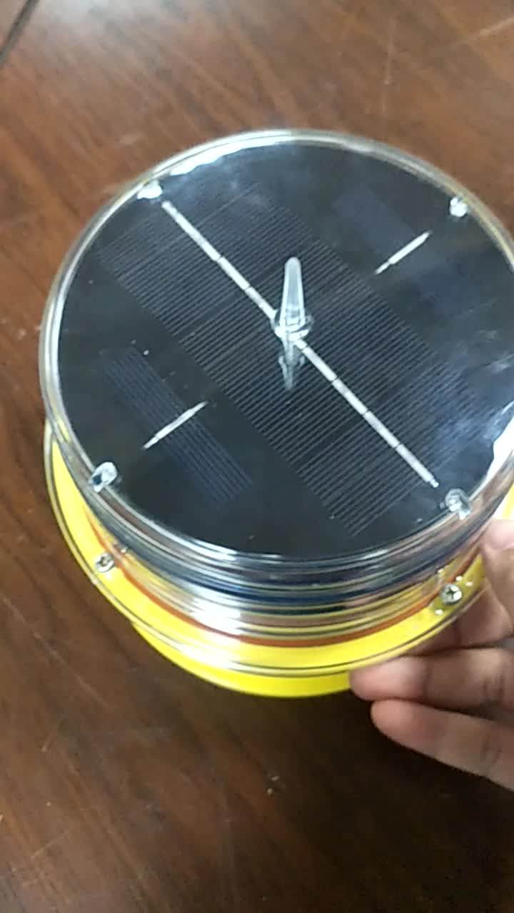 Red Led Low Intensity Solar-power Aviation Obstruction Lights / Solar ...