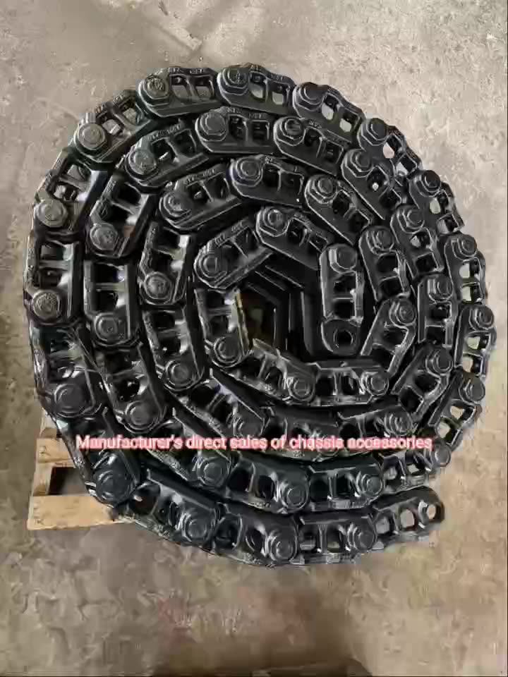 Excavator Track Chains Assembly Bulldozer Undercarriage Spare Parts ...