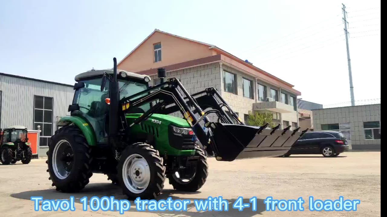 110hp 4*4 Compact Tractor With Front End Loader And Backhoe Price For ...