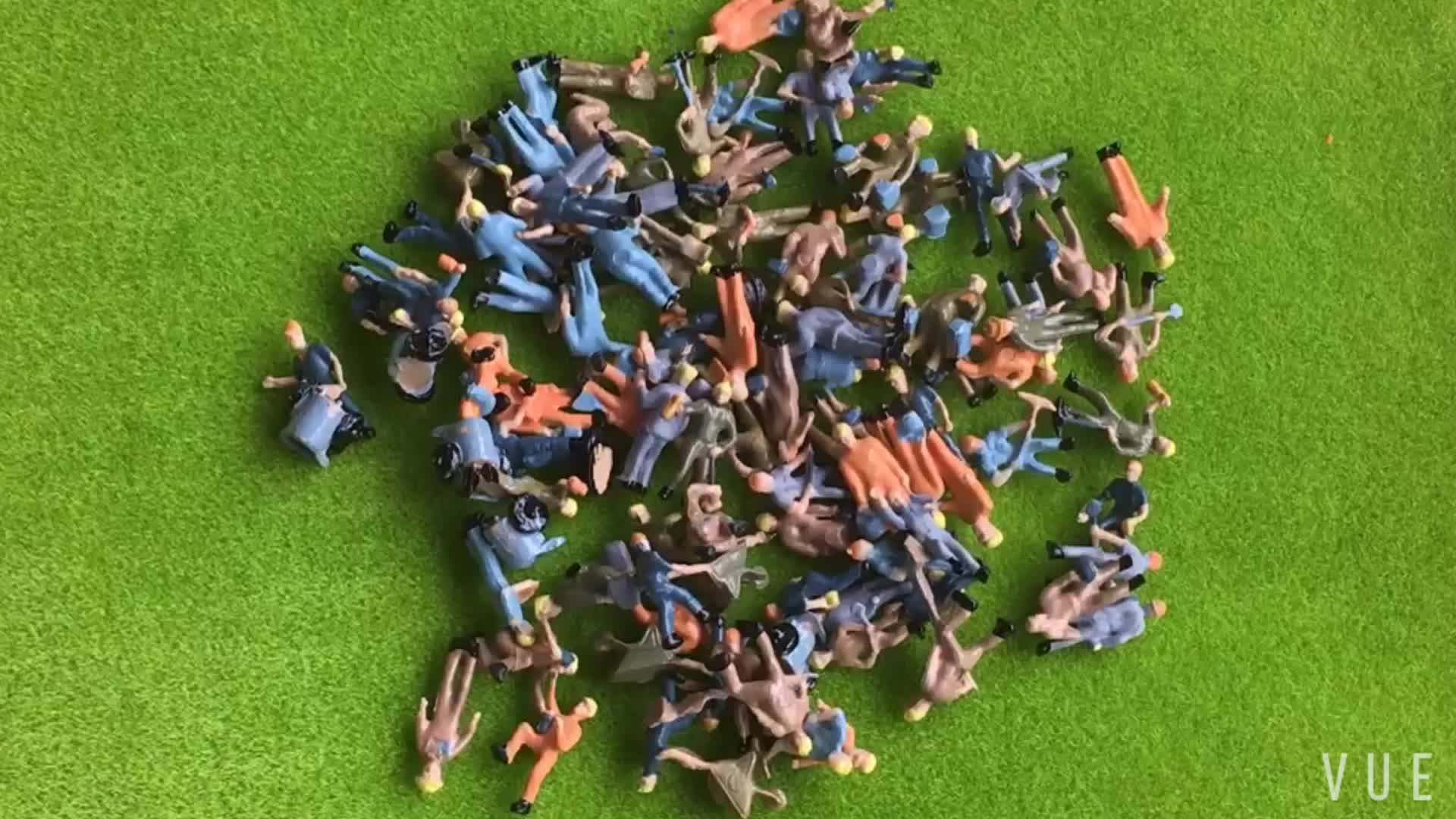 1/ 87 Scale Construction Worker Plastic Miniature Human Figure For ...