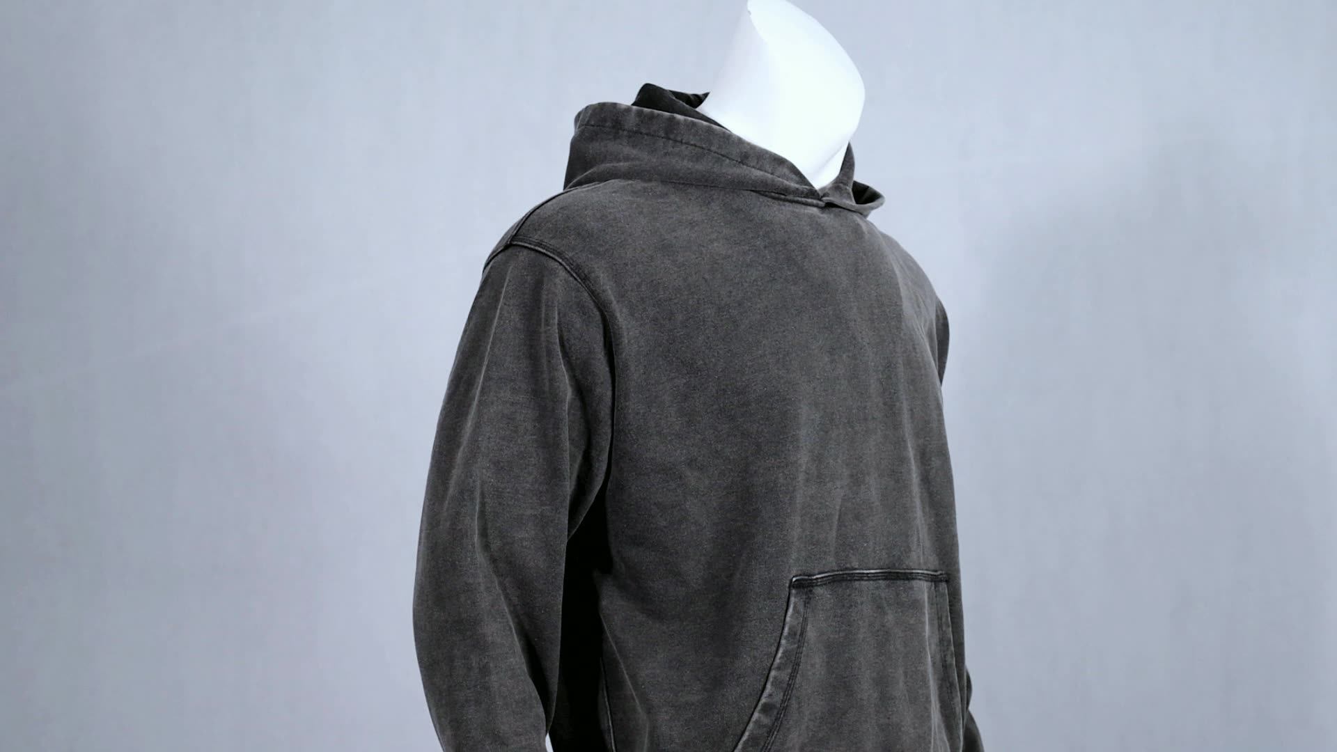 Plus Size 420gsm Heavyweight Custom Oversized Men Acid Wash Hoodies ...