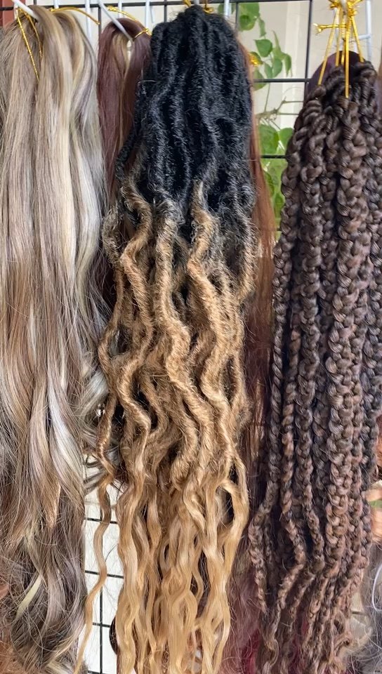 Sharopul Black Goddess Locs Crochet Braid Hair Wholesale Synthetic Soft ...