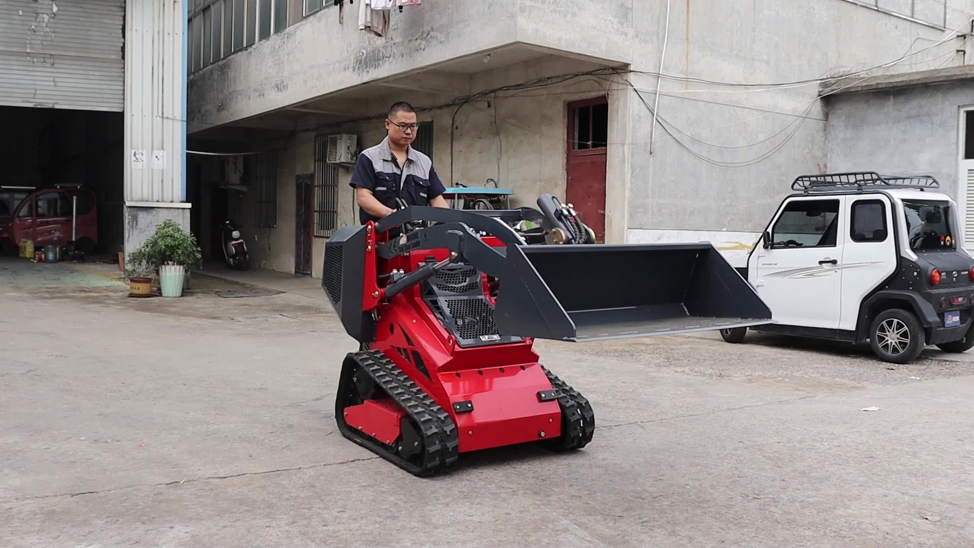 Big Aux Flow 25hp Japan/japanese Engine Mini Skid Steer Loader And ...