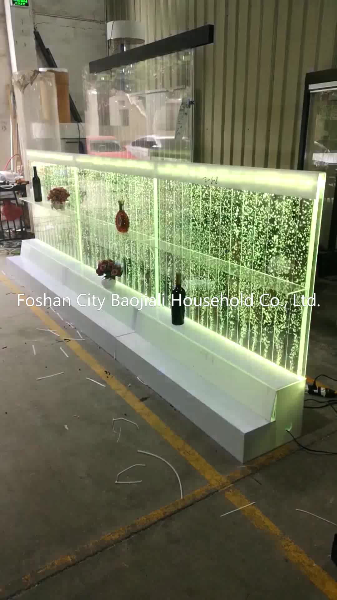 Night Club Remote Control Led Water Bubble Wall Corner Wine Bar Cabinet ...