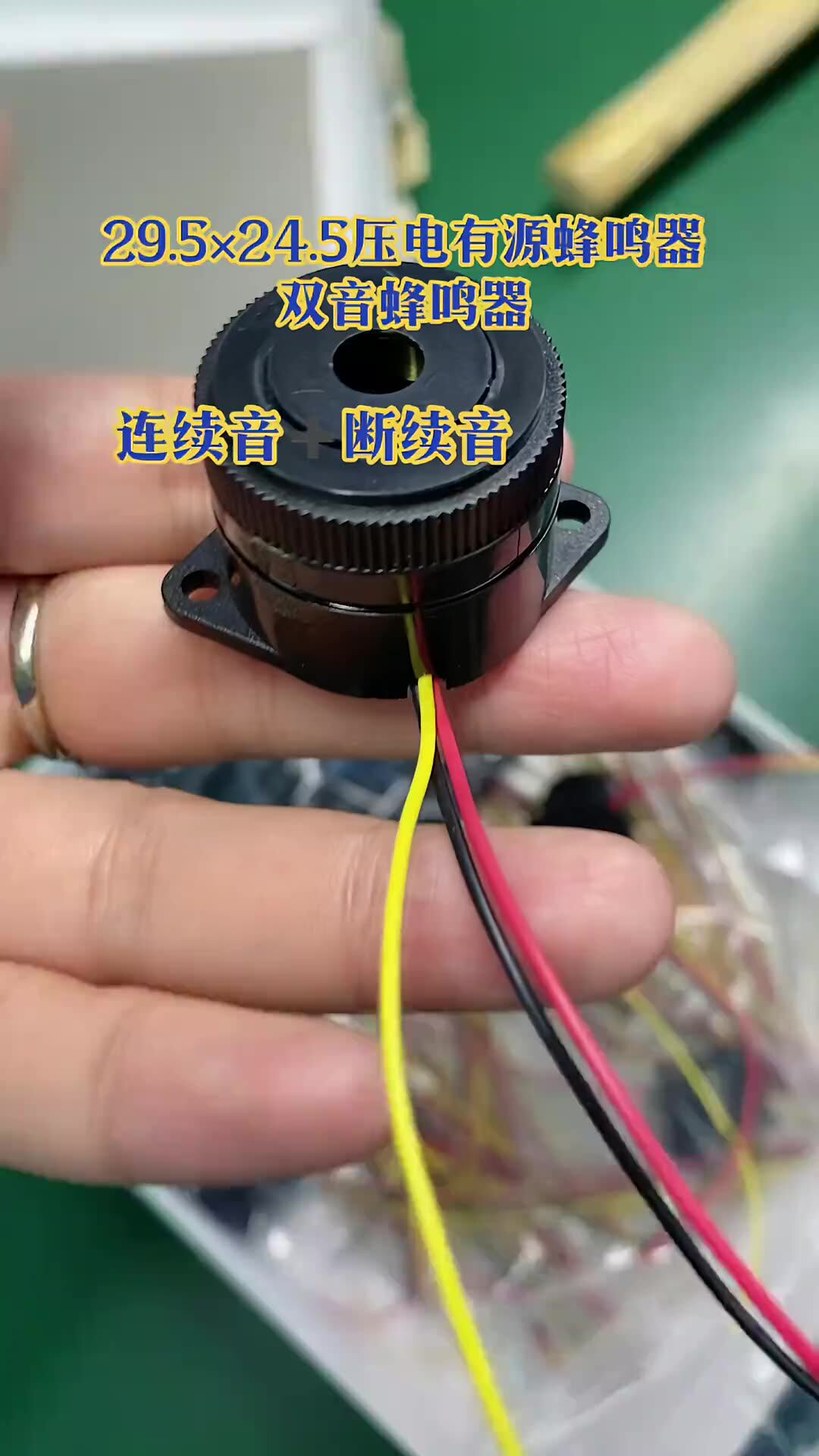 Issr 100db 12 Volt 24v Dc Active Piezoelektrik Buzzer Alarm Sounder ...