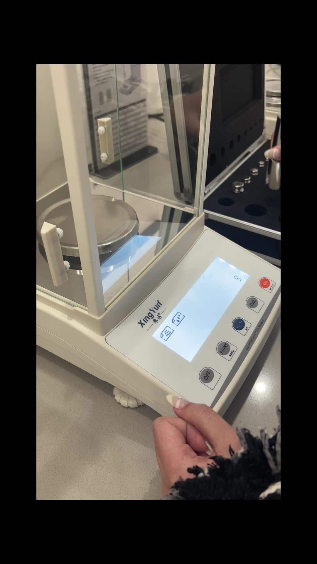 Analytical Balance Lcd Ja 0.001g Capacity 200g For Food Gold Scale ...