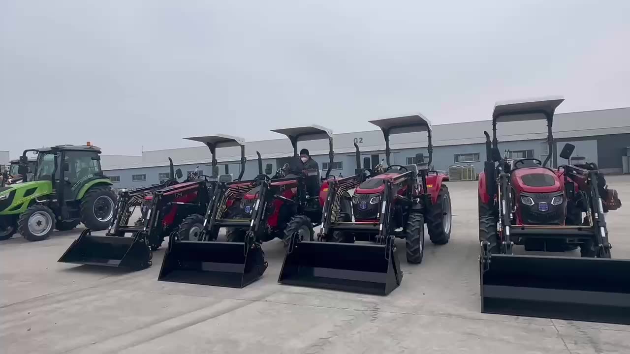 China 50hp Epa Lawn Mower 4x4 Small Tractor With Front End Loader Backhoe Kubota Tractors Trucks ...