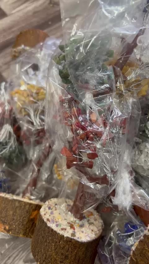 7 Chakra Crystal Tree - Garden Of Life Money Tree - Real Gemstones ...