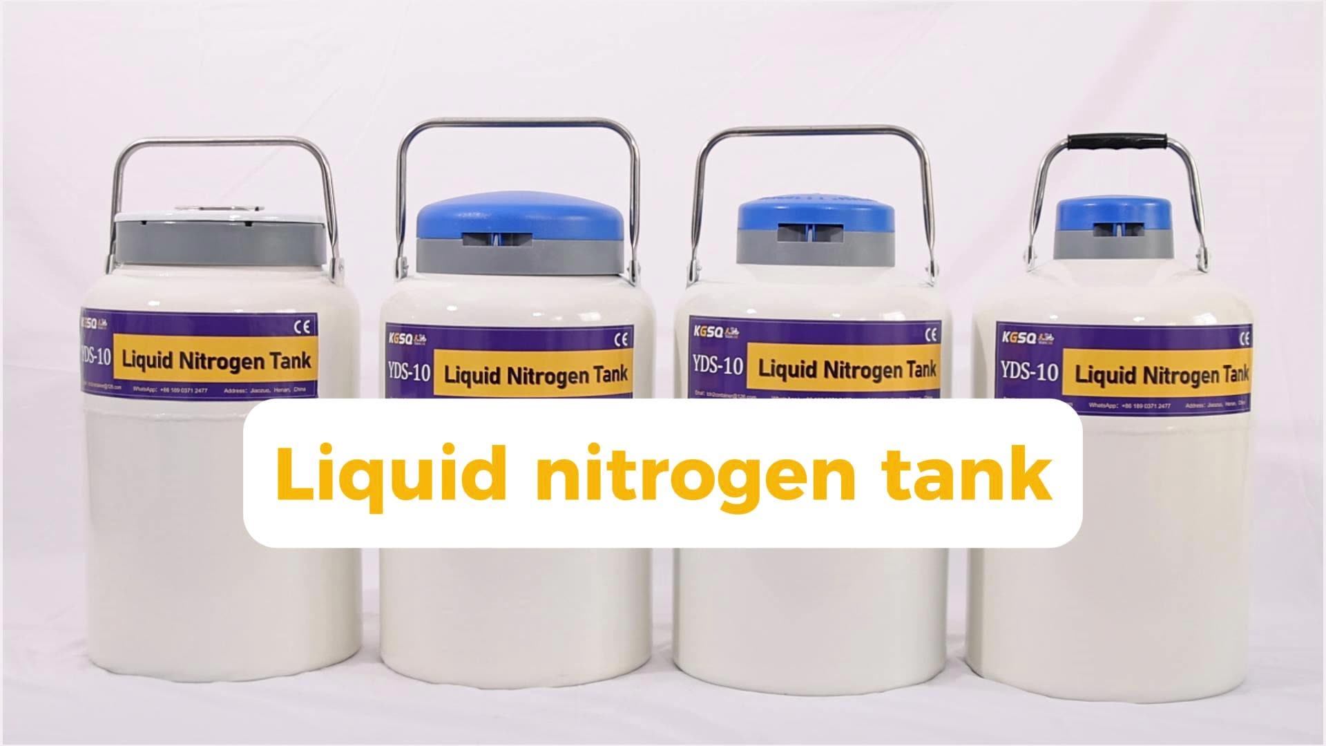 10l Dewar Vessel Liquid Nitrogen Bottle Semen Liquid Nitrogen Container ...