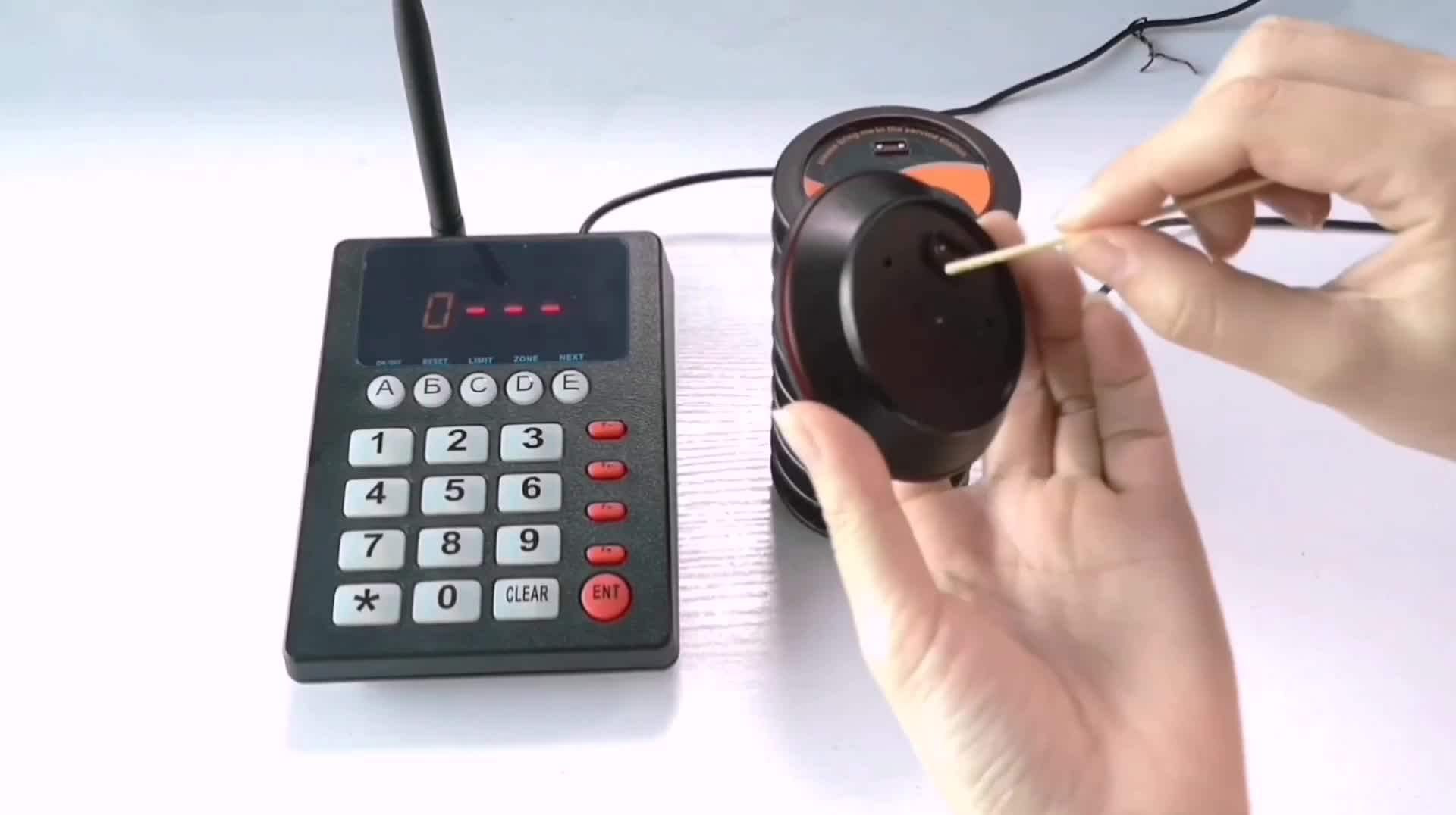 Customer Number Queuing Service Buzzer System Coaster Pager System For ...