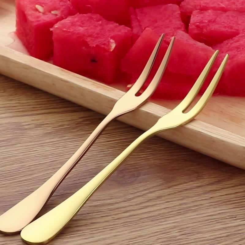 Custom Family-use 304 Stainless Steel Colorful Mini Fruit Fork - Buy ...