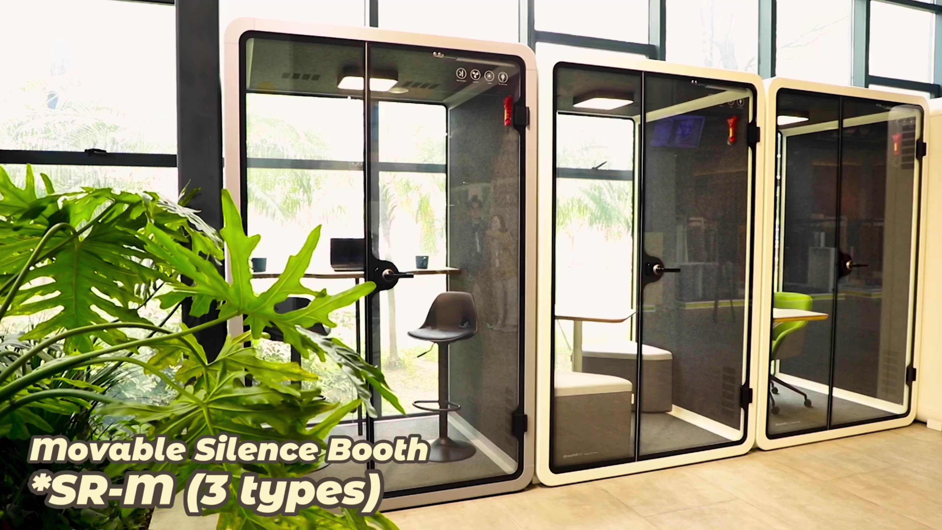2-4 Person Sound Box Modern Office Meeting Work Sound Proof Booth ...