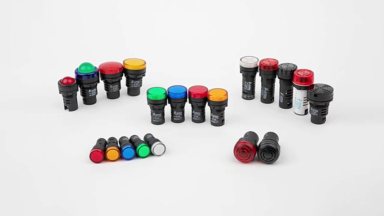 Ad22-22ds New 22mm Panel Mount Led Power Electronic Indicator Pilot ...