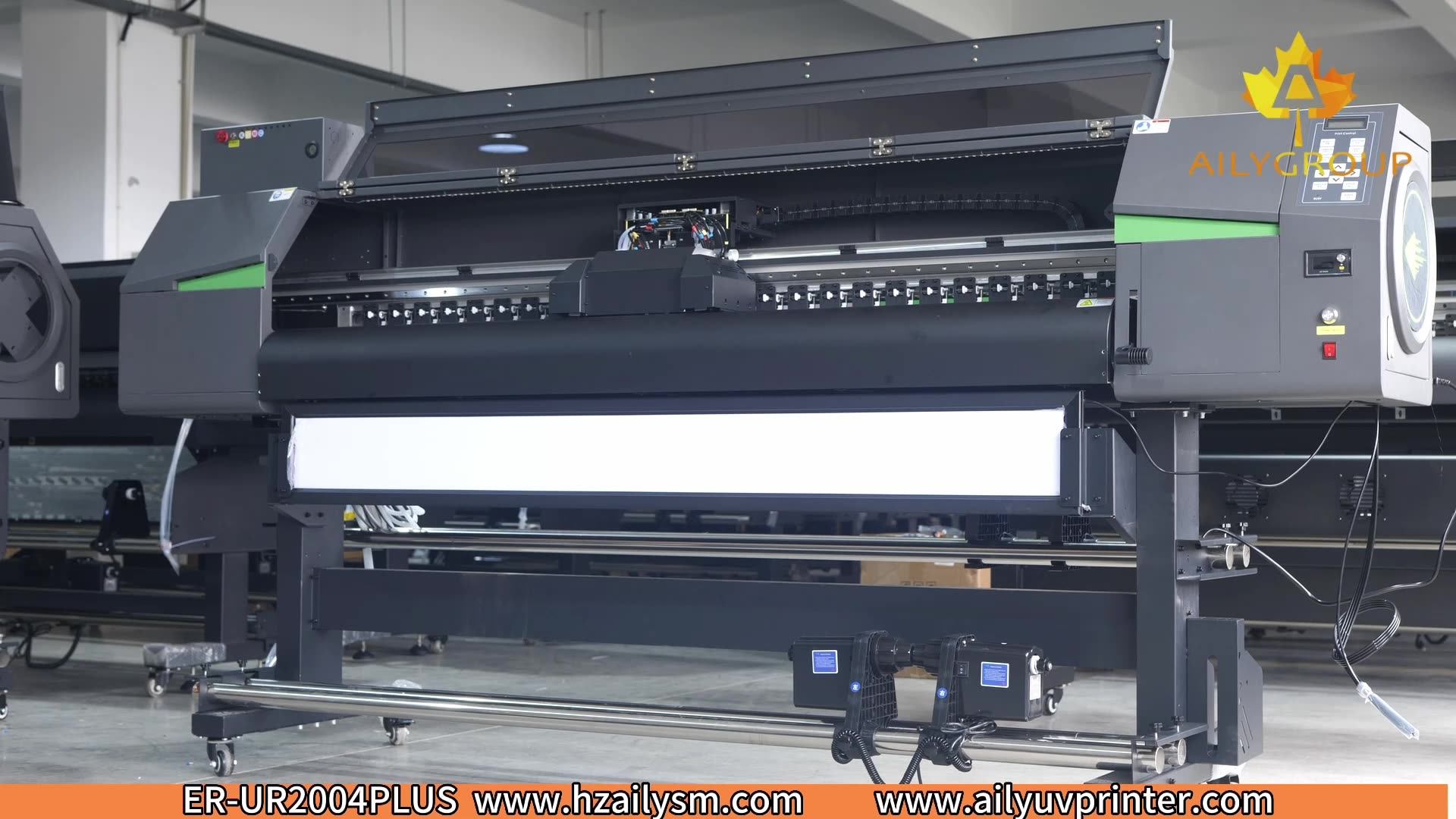 1.8m Uv Large Format Flatbed And Roll To Roll Printer Outdoor Banner ...