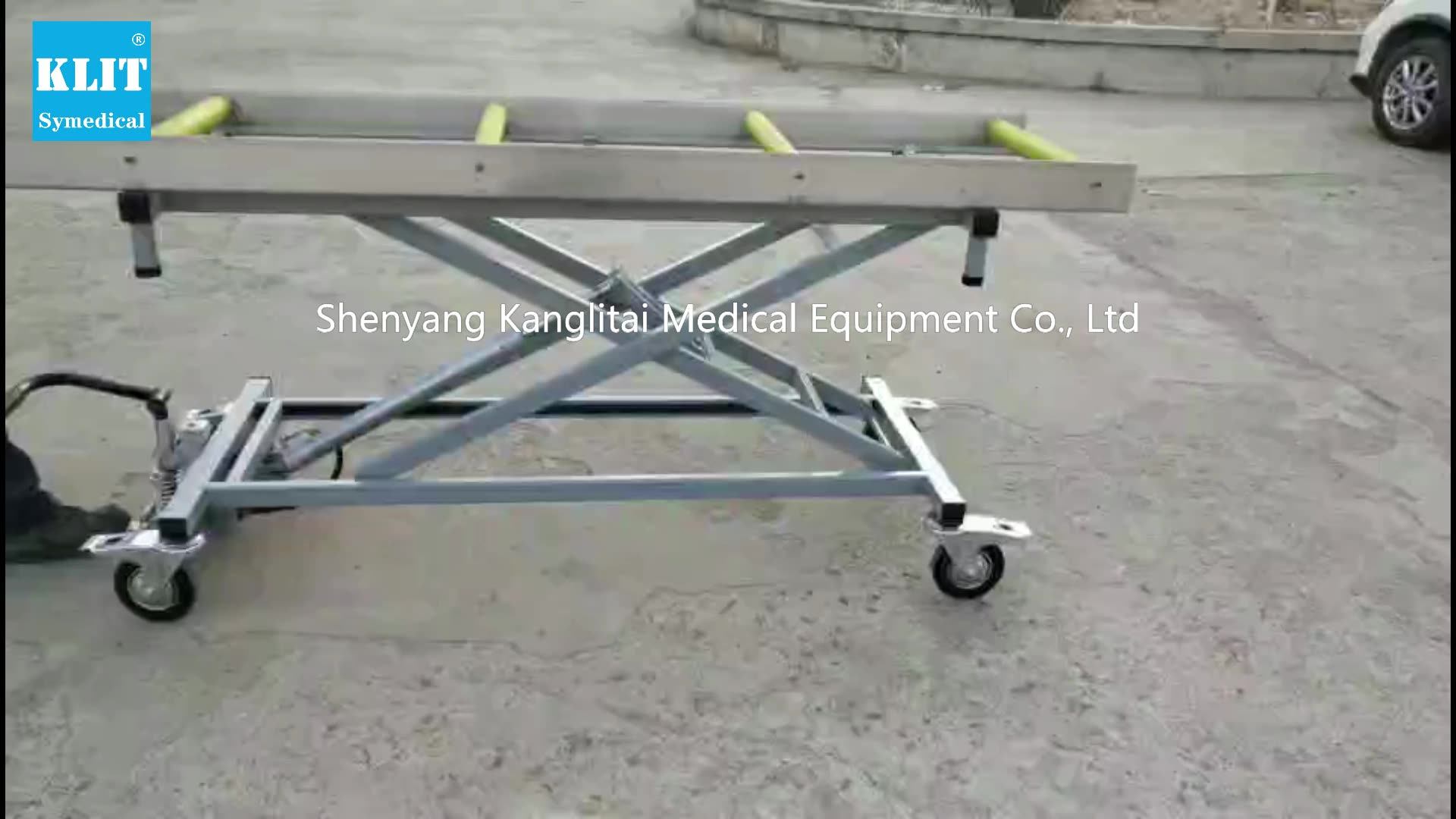 Klt Stainless Steel 304 Mortuary Body Lifter Coffin Transfer Cart - Buy ...