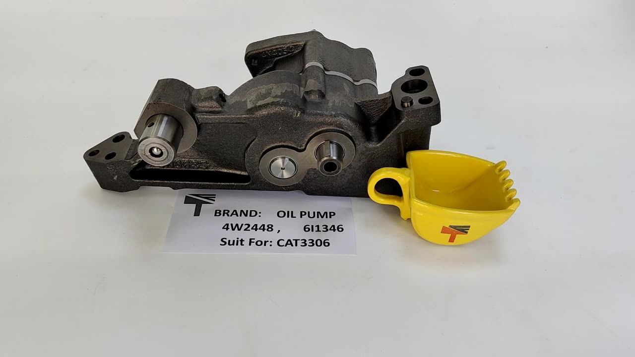 3306 Engine Spare Parts Oil Pump 4w2448 6i1346 For Wheel Loader 966f ...
