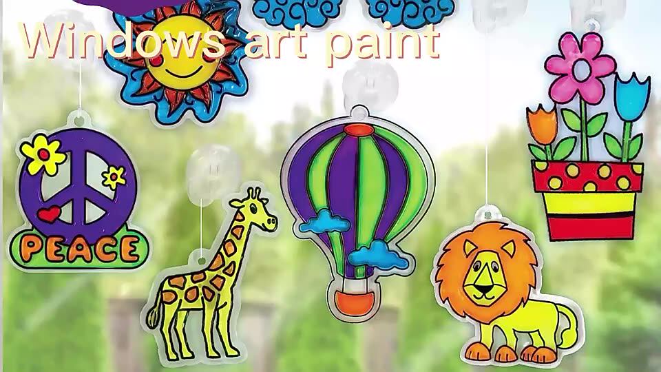 Made By Me Create Your Own Window Art,Paint Your Own Diy Suncatchers ...