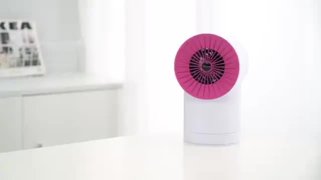 Newest Portable Mini Fan Heater Pink Color 380w Silenced Electric Fan ...