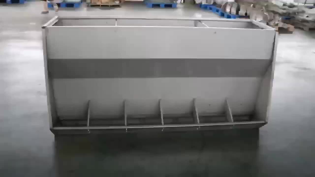 Pig Farming Equipment Stainless Steel Trough For Nursery Fattening Pig ...