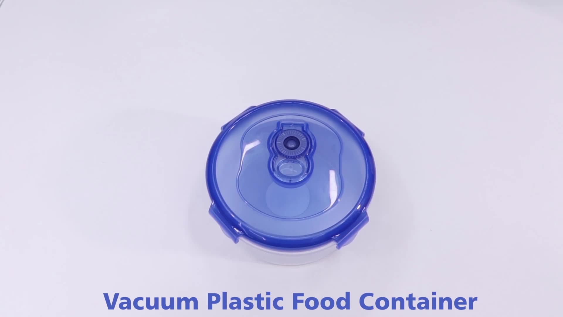 Blue Vacuum Bread Box With Lid Food Grade Plastic Storage Boxes & Bins ...
