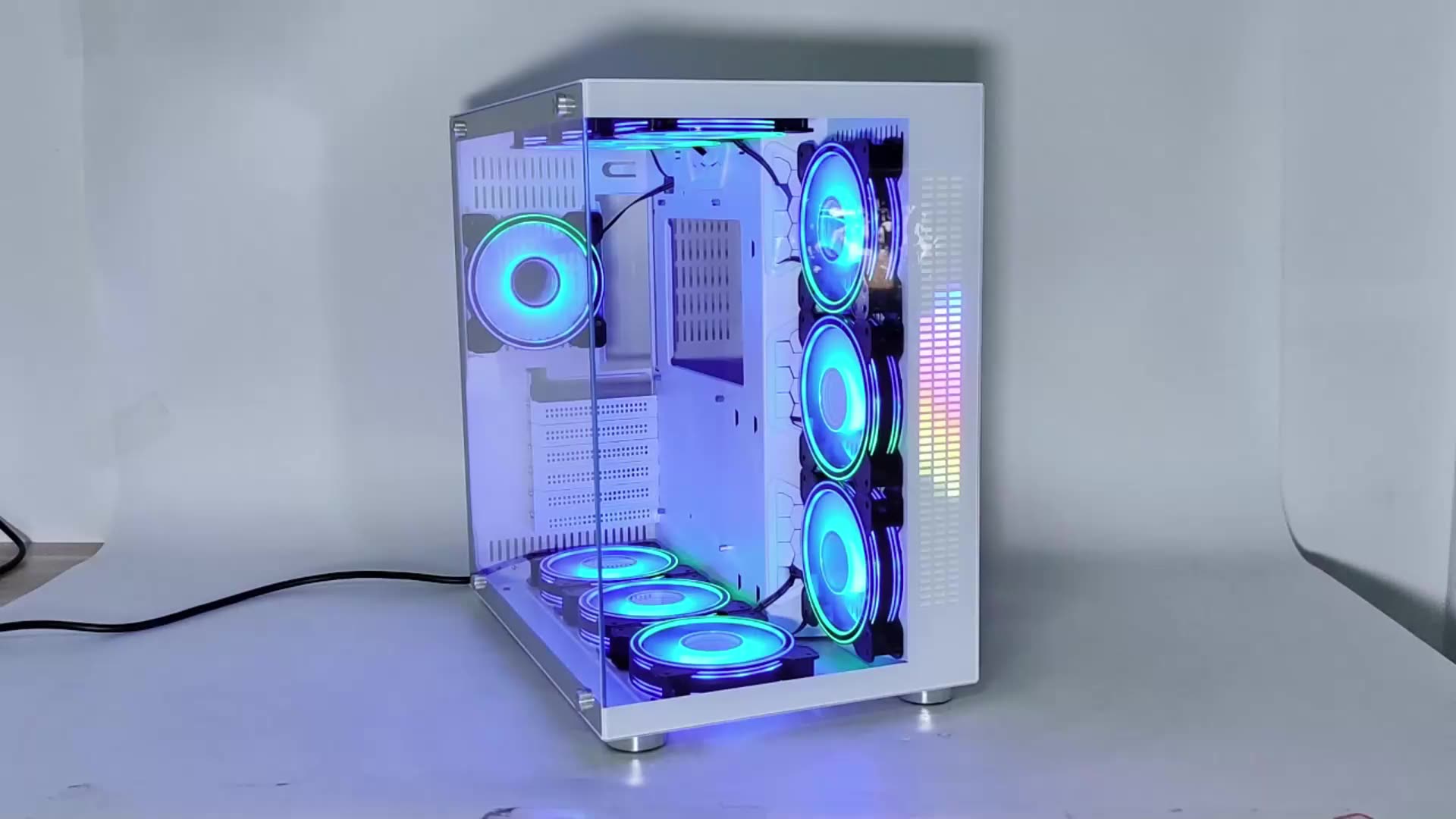 2024 New Trend Gaming Pc Case Custom Desktop Computer Gaming Atx Case Wide Cube Computer Case ...