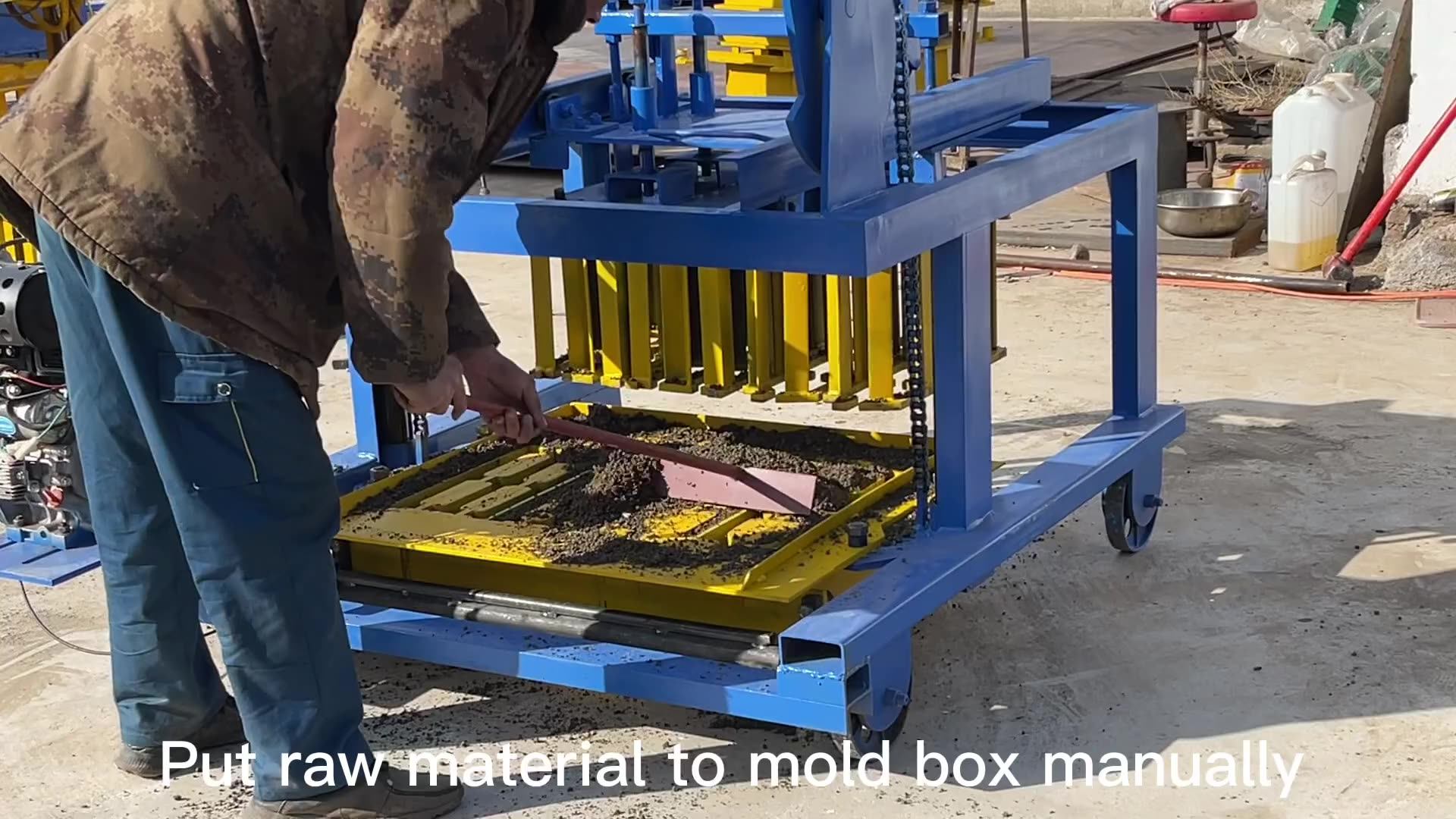 Mobile Concrete Block Making Machine Diesel Egg Laying Concrete Block ...