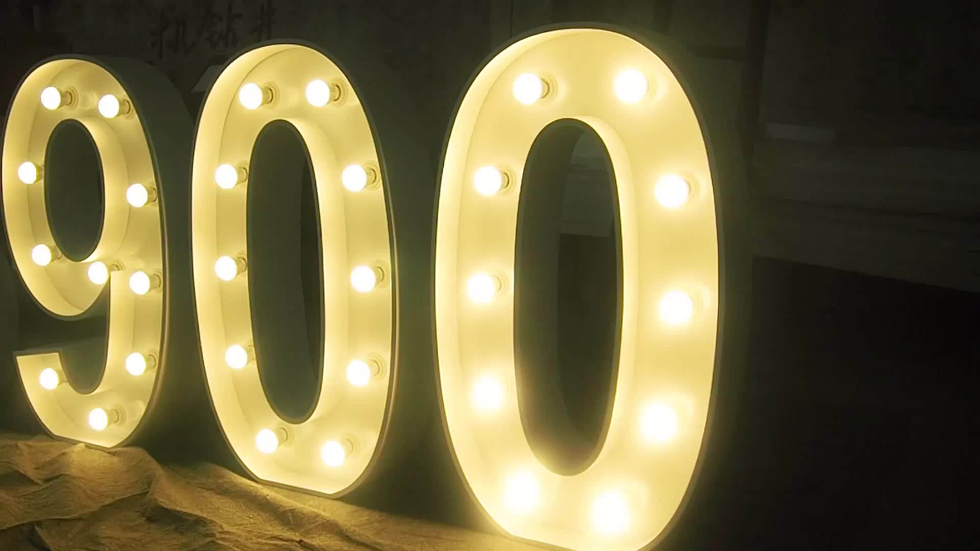 Super Bright Outdoor Waterproof Metal Acrylic Marquee Led Letters Large ...