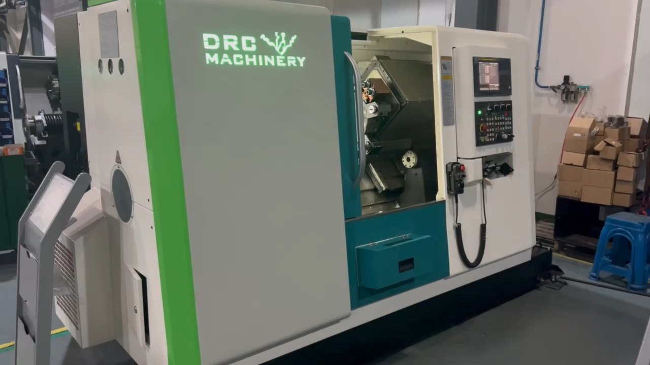 German 6 Axis Torno Cnc Fanuc Automatic Slanting Bed Hydraulic Power ...