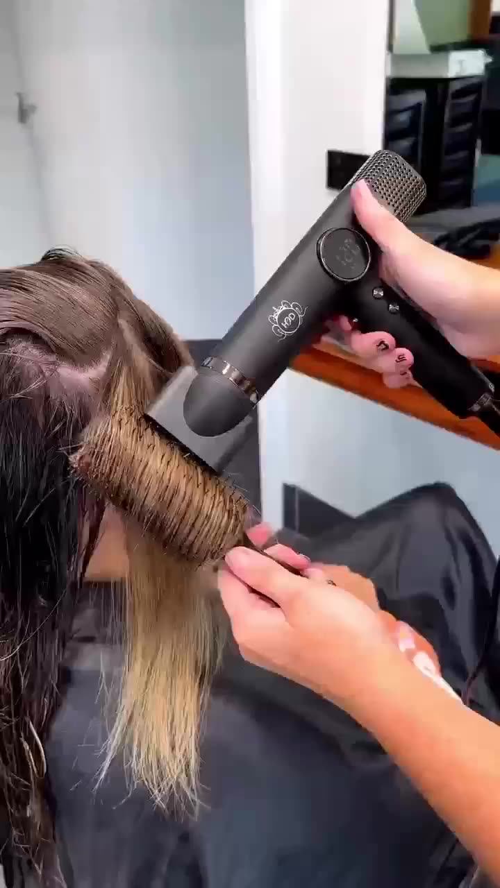 110000rpm Bldc Motor Hair Dryer Auto Hair Curler Magnetic Nozzles And ...