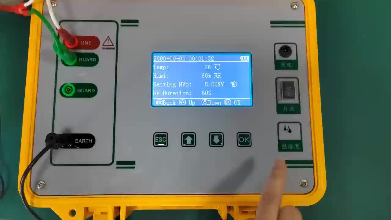 High Voltage 5kv Digital Insulation Resistance Testers Megohm Meter Dc ...