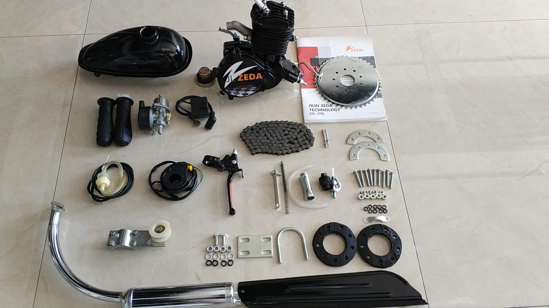 2 Stroke 80cc Bike Engine 50cc Bicycle Engine Kit For Motorized Bicycle ...