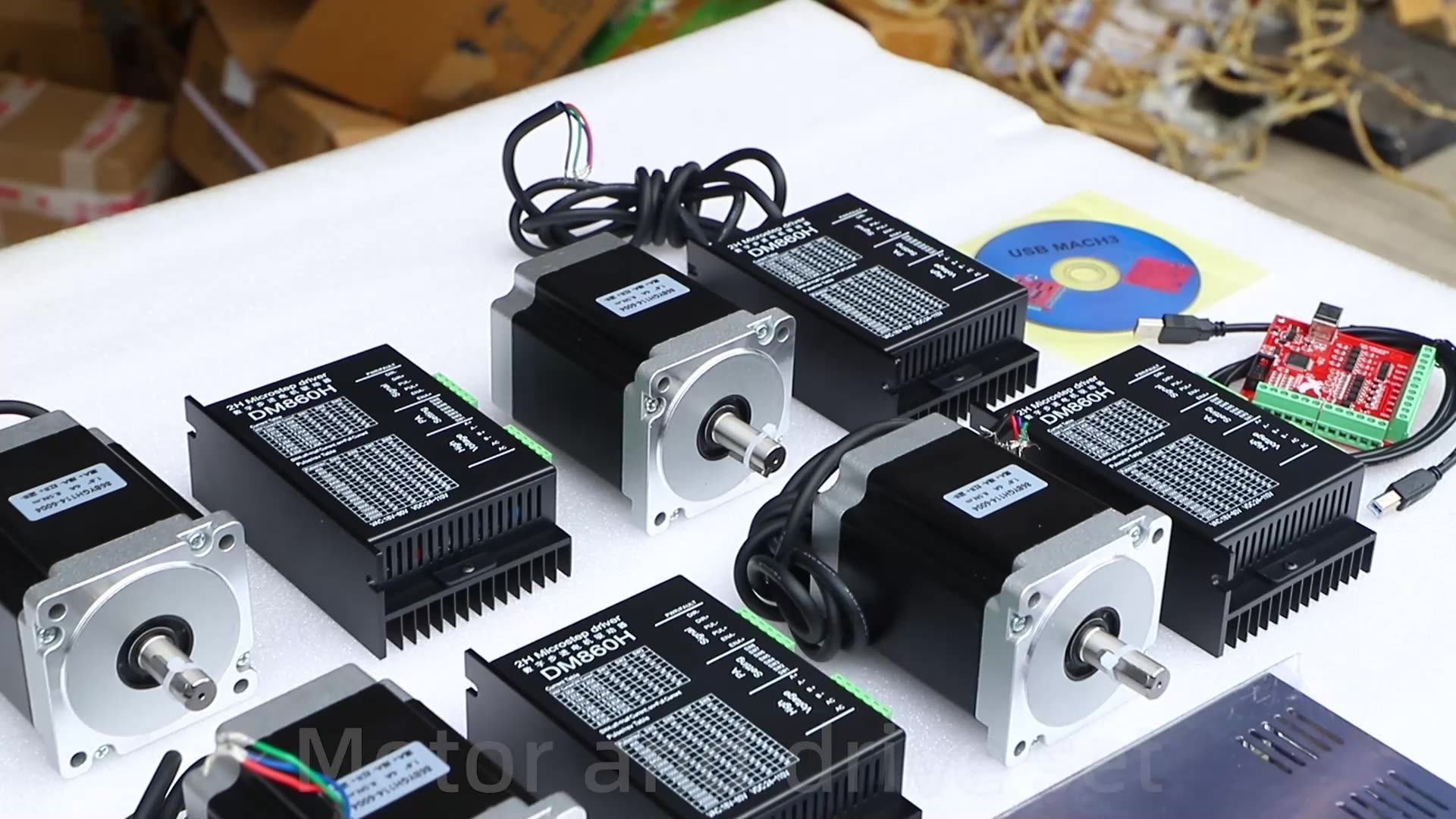 Complete Nema 34 Cnc Steper Motor Set Nema 23 Stepper Motor Kit+driver ...