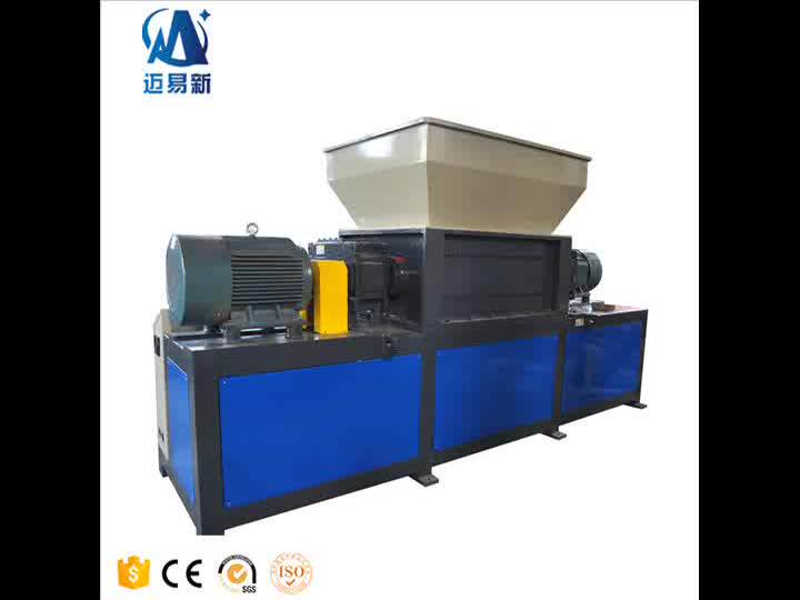 Industrial Double Twin Shaft Waste Plastic Chipper Shredder Machine For ...