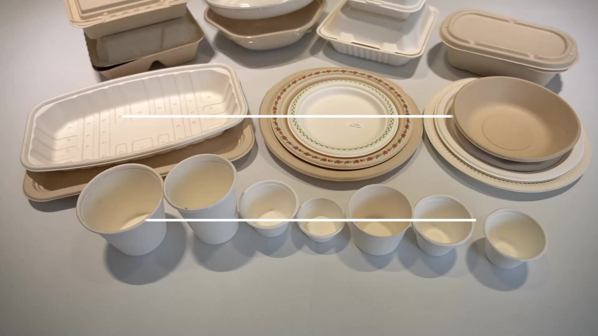 9x6 Eco-friendly Biodegradable Sugarcane Bagasse Bento Lunch Box ...