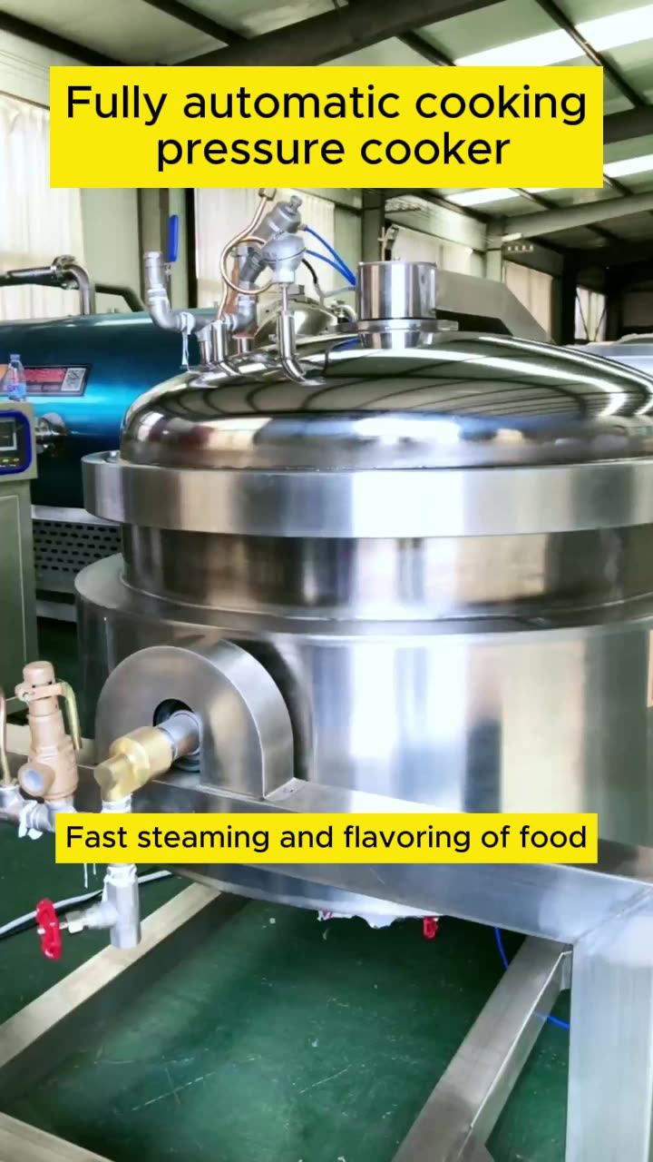 500 Liters Industrial Steam Pressure Cooker For Bone Soup Instant ...