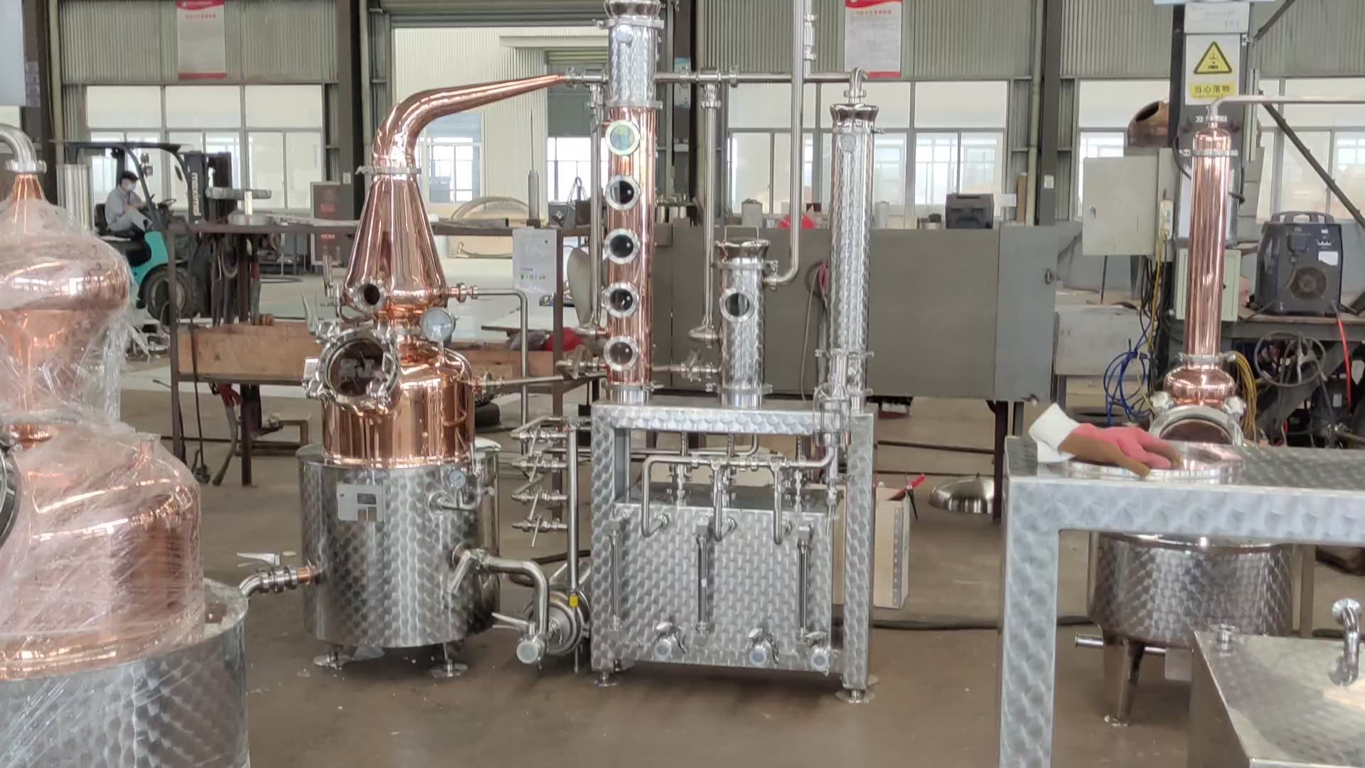 Zj New Craft 100l Copper Still Alcohol Distillation Apparatus ...