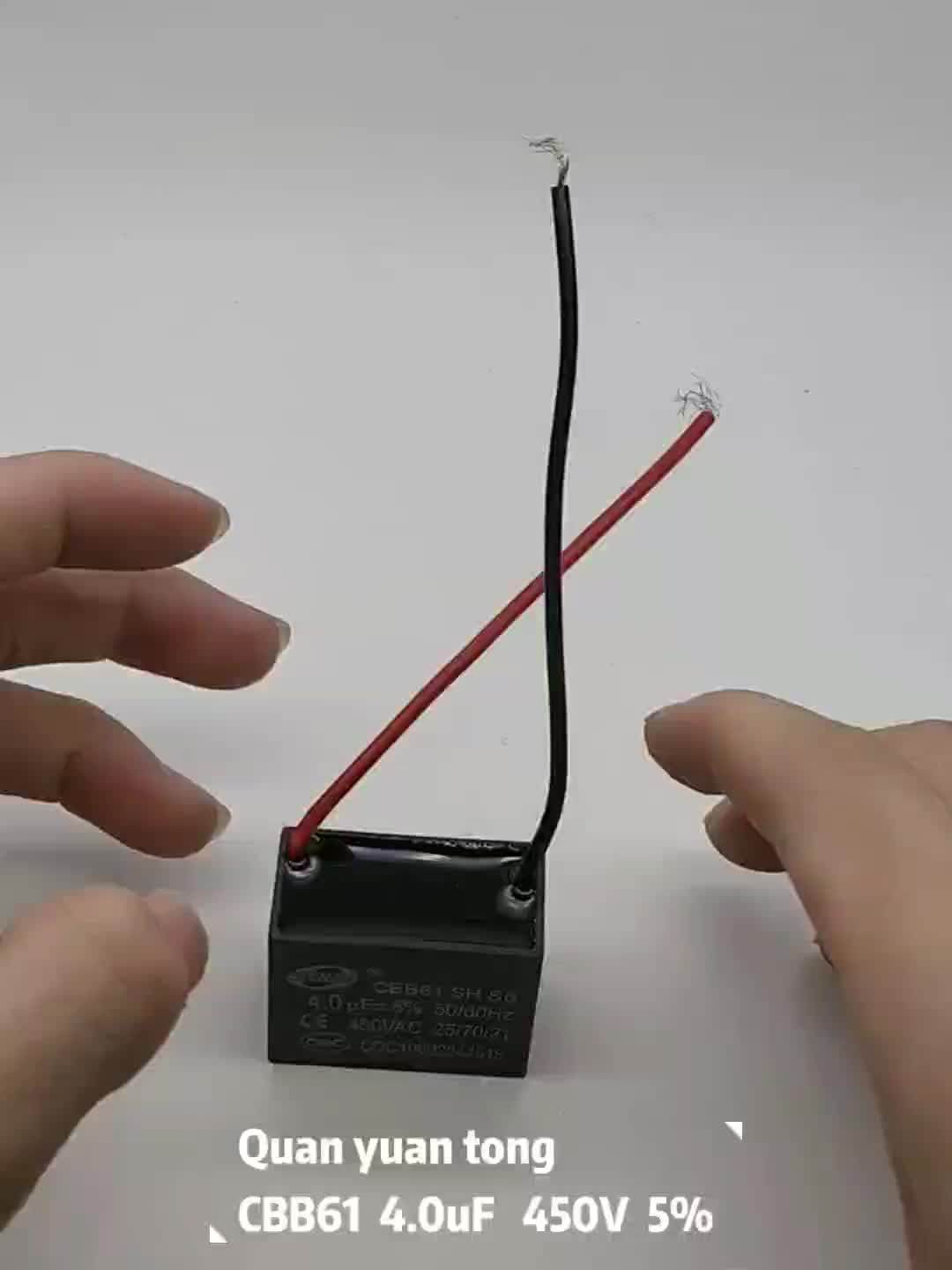 Cbb61 Capacitor Cbb61 4uf 450v Capacitor Cbb61 450vac Capacitor 5% 50 ...